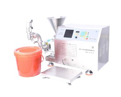 China Desktop 10L Laundry Detergent Oil Foundation Servo Motor Semi Automatic Lobe Pump Filling Paste Machine Water Bottle Glass 304SS for sale