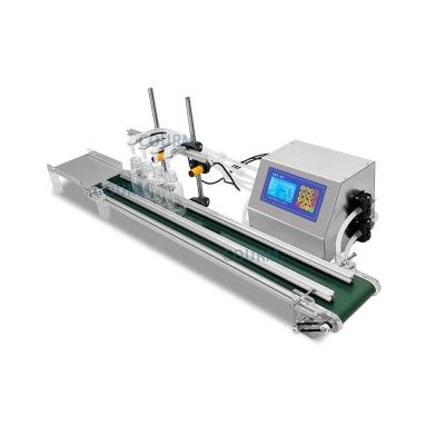 China Automatic Peristaltic Pump Mineral Water Juice Drink Milk Tea Nail Polish Essential Oil Four Line Conveyor Belt Filling Machine for sale