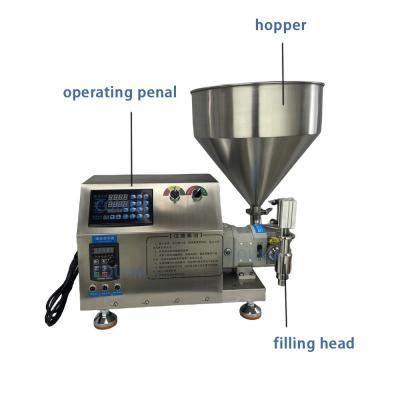 China High-quality liquid  paste  lotion semi automatic cam rotor pump filling machine High viscosity paste nail polish leek paste for sale