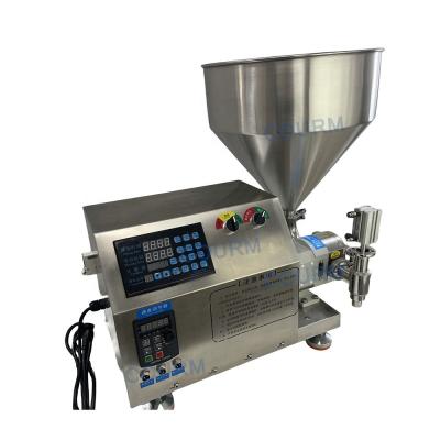 China Rotary pump high viscosity cheese chocolate peanut butter rice paste vegetable paste electric mixing filling machine for sale