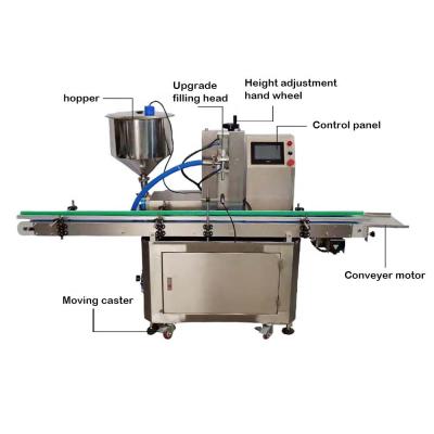 China Production Line Sauce Cosmetic Cream Ointment Jar Paste Paint Jam Bottle High Viscosity Liquid Filling Machine manufacturer for sale