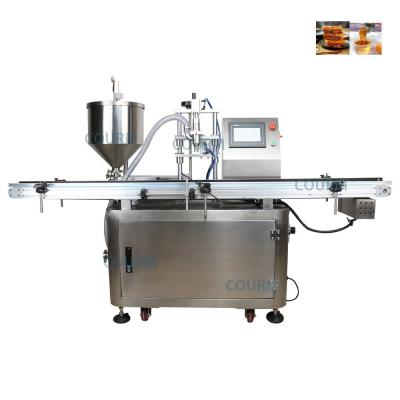 China Bottled low cost water chocolate sauce Mango sauce cosmetic face cream and single head liquid filling machine for sale