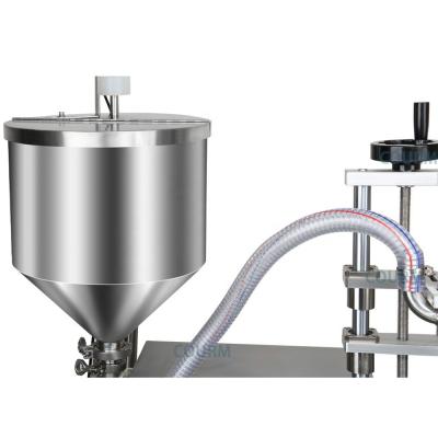 China Bottled low cost water chocolate sauce Mango sauce cosmetic face cream and single head liquid filling machine for sale