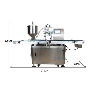 China Automatic quantitative liquid watermelon juice strawberry mango blueberry cheese cheese honey ketchup filling machine for sale