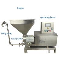 China semi automatic  Large grain sauce paste ink thermal insulation filling machine with heating function for sale