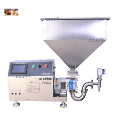 China Semi automatic glue resin syrup jujube honey asphalt glass glue silicone high viscosity large capacity mixing filling machine for sale
