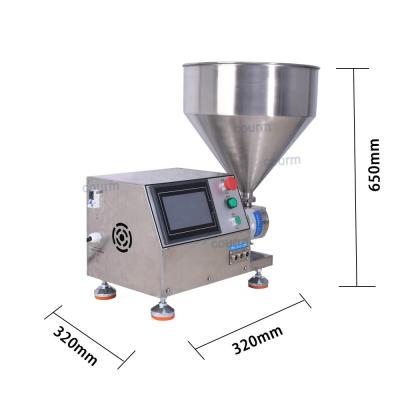 China semi automatic mini liquid honey yogurt mayonnaise juice ice cream cup vinegar perfume bottle gel polishing filling machine for sale