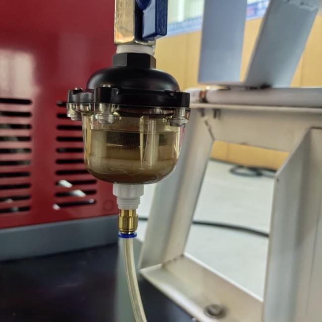 Internal Auto Drain installed in industrial equipment