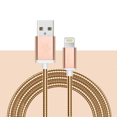 China Usb data cable stainless steel wire phone cable charger usb cable bulk for sale for sale