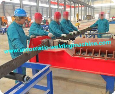China Do vermelho 250mm do cilindro linha de produção do reboque semi, dispositivo de dobra da placa da flange do feixe de H à venda