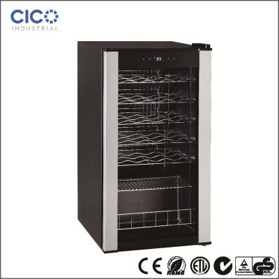 Cina Dispositivo di raffreddamento di vino argenteo del compressore, sguardo alla moda del nuovo dell'aria frigorifero del vino in vendita