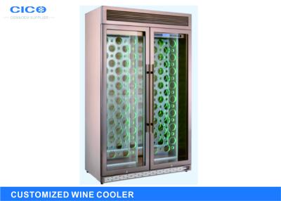 China Rose Gold Dual Control Wine Cooler With Security Lock CE Certification for sale