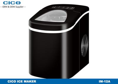 China Black Small Crushed Ice Maker / Bullet Ice Cube Maker Compressor Cooling for sale