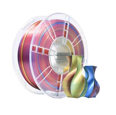 중국 노란색 파란색 빨간색 강도 향상된 3D 프린터 데스크톱 프린터용 PLA 실크 필라멘트 판매용