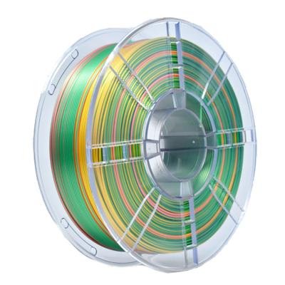 China 1000g 3D Printer Silk Filament PLA Pink Green Yellow Toughness Enhanced for sale