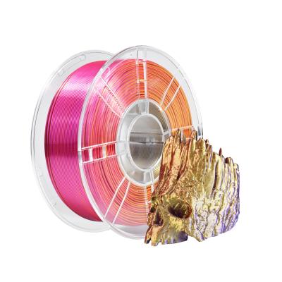 China 3D Printer Filament PRO PLA Silk Tri-Color Red Gold Purple 1.75mm Filament for sale