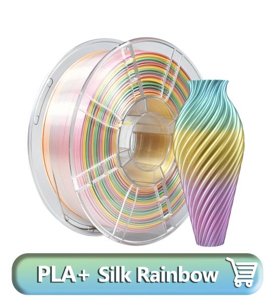 Quality PLA Silk Rainbow Filament Toughness Enhanced 3D Print Rainbow Filament for sale
