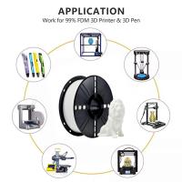 Quality White PRO 3D Printer Filament 1.75 PETG Toughness Enhanced Customized Request for sale