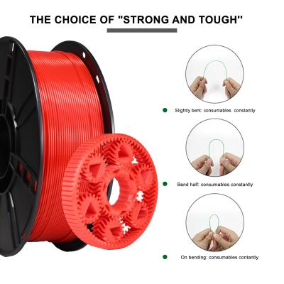 중국 100% 불구성 없는 보르도 레드 3D 프린터 필라멘트 필라멘트 판매용