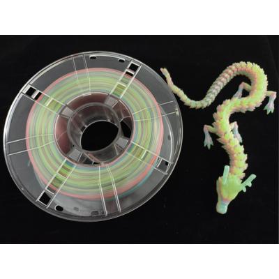 China High Strength PLA Filament Transparent gradient orange blue-green 1.75mm 3D Printing Filament for sale
