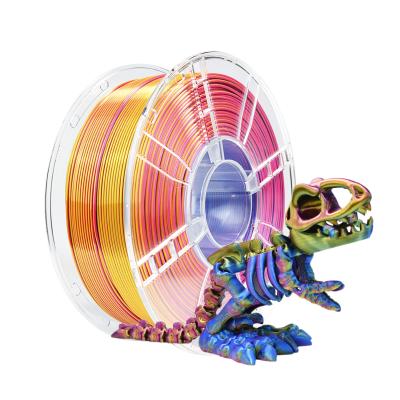 中国 シルク 三色 赤 青 金 PLA フィラメント 1. 75mm 1kg 3D プリント フィラメント 販売のため