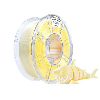 중국 3D 프린팅 필라멘트 1kg 1.75mm투명 경사색 필라멘트 노란색 주황색 흰색 PLA+ 필라멘트 판매용