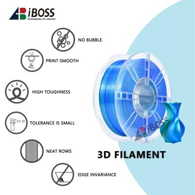 China 3D Printer Filament PLA Pro Toughness Enhanced Silk Dual Color Blue Green for sale