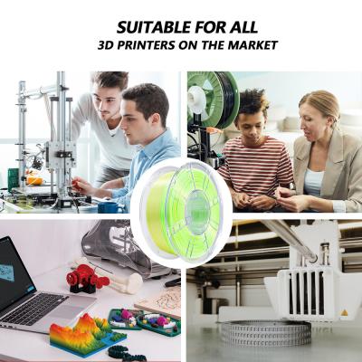 Cina iBOSS Filamento PLA+ ad alta rigidità 1,75 mm Gradiente Giallo Verde Bianco Filamento di stampa 3D in vendita