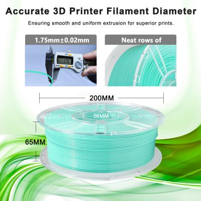 China iBOSS High Strength PETG Filament Mint Green ±0.02mm 3d Printing Filament 1000g for sale