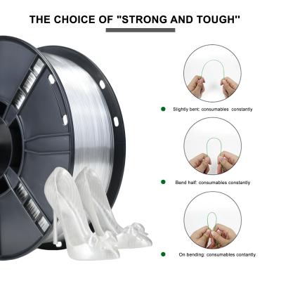 China iBOSS 3D Printer Filament Color Transparent 1000g PETG Filament for sale