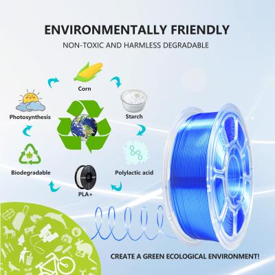 Cina iBOSS Filamento di stampa 3D ad alta rigidità 1.75mm Silk Blue 3D Printer 1000g Spool in vendita