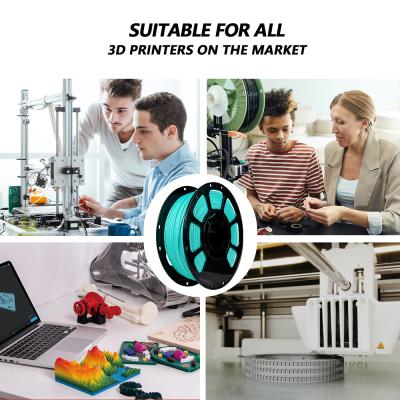 Cina Filamento per stampa 3D PLA+ Verde Menta Opaco 1000g Temperatura di stampa 210-230℃ Personalizzato in vendita