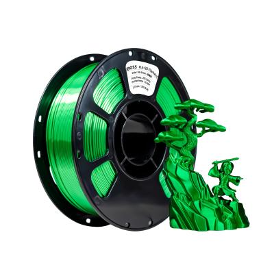China iBOSS Factory wholesale PLA+ Silk 3D Printer Filament  Silk Green 1.75mm 3D Printing Material 1000g for sale