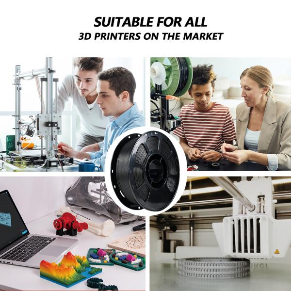 Quality IBOSS Strong Durable PLA+ Carbon Fiber 3d Printer Filament 1.75mm Black Filament for sale