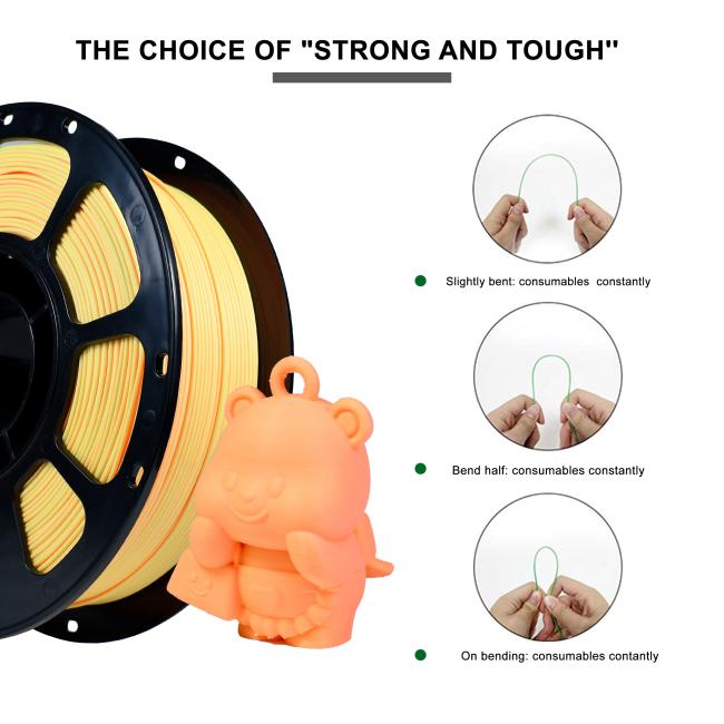 Iboss 3D Printer Filament Matte Rose Red printing sample