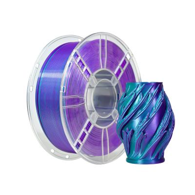 China IBOSS 3D PLA+ Silk Dual Color Filament Environmentally Friendly PLA Silk Purple Cyan 3D Filament 1.75mm PLA 3D Printer Filament for sale