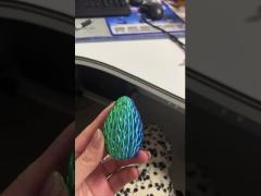 Filamento per stampante 3D PLA+, Filato PLA PRO di seta 1.75mm Filamento 3D a doppio colore Blu Verde 1KG