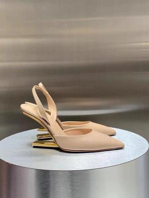 China Suede-Leder Komfortable High Heel Sandalen mit Gummi-Außensohle und Schaf-Suede-Lining zu verkaufen