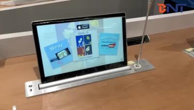China 15.6" ultra thin motorized lcd display lift including microphone and display for sale