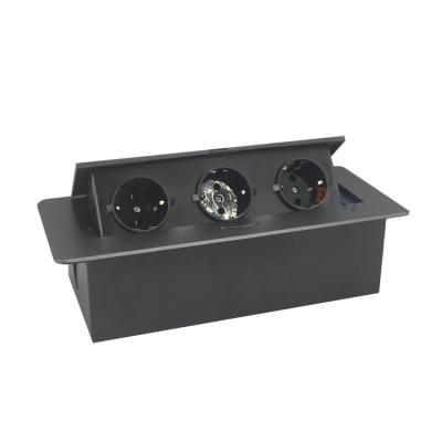 China Russia popular EU power outlet hidden popup desktop power socket for sale