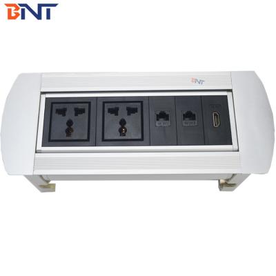 China Customized multifunctional manual rotating hidden table power socket outlet for sale