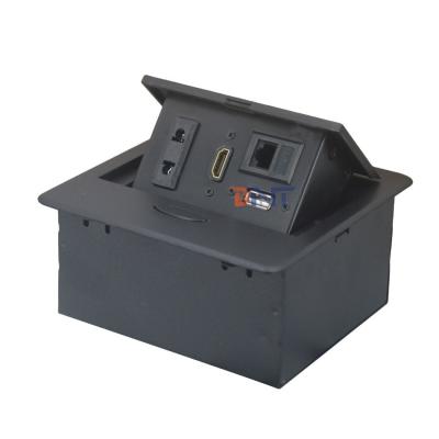 China Europe popular pop up open cover conference desktop power socket for sale