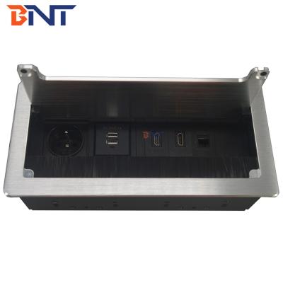 China Built in table customized flip up office furniture table top power socket for sale
