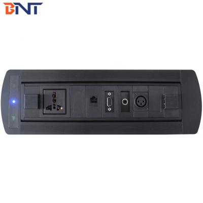 China Modular design flush mount electric flip up table mount socket outlet with power data connectors for sale