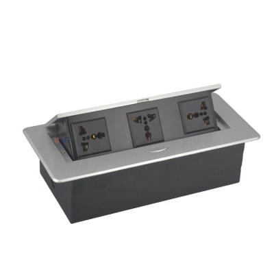 China Office multimedia built in desk power data table socket box for sale
