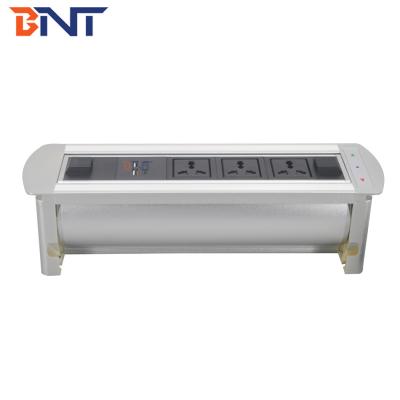 China Conference automatically flip up table universal power socket with usb for sale