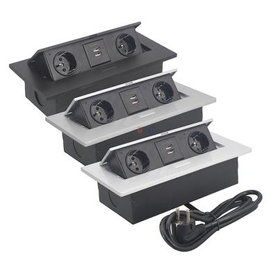 China Office table furniture female to female media connectors table hidden power socket for sale
