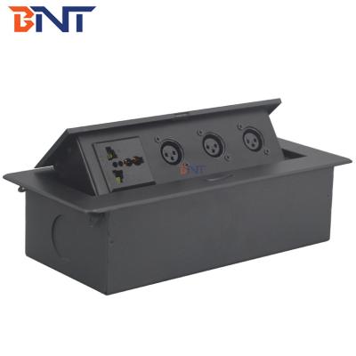 China Built in table flush mount power and data desk mounted socket box for sale