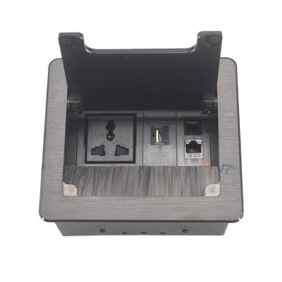 China Flush mount office desk mount usb charger universal power socket for sale