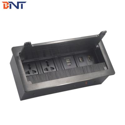 China Customized USB charging cable grommet computer tabletop socket box with with bottom weld connector for sale